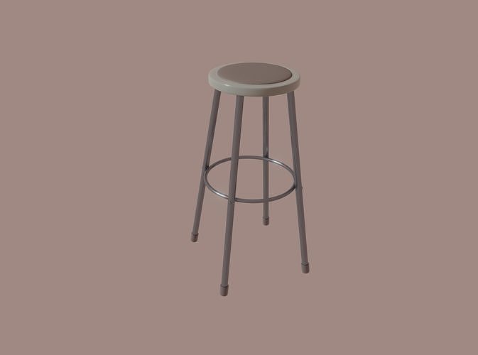 3D model Science Stool VR / AR / low-poly | CGTrader