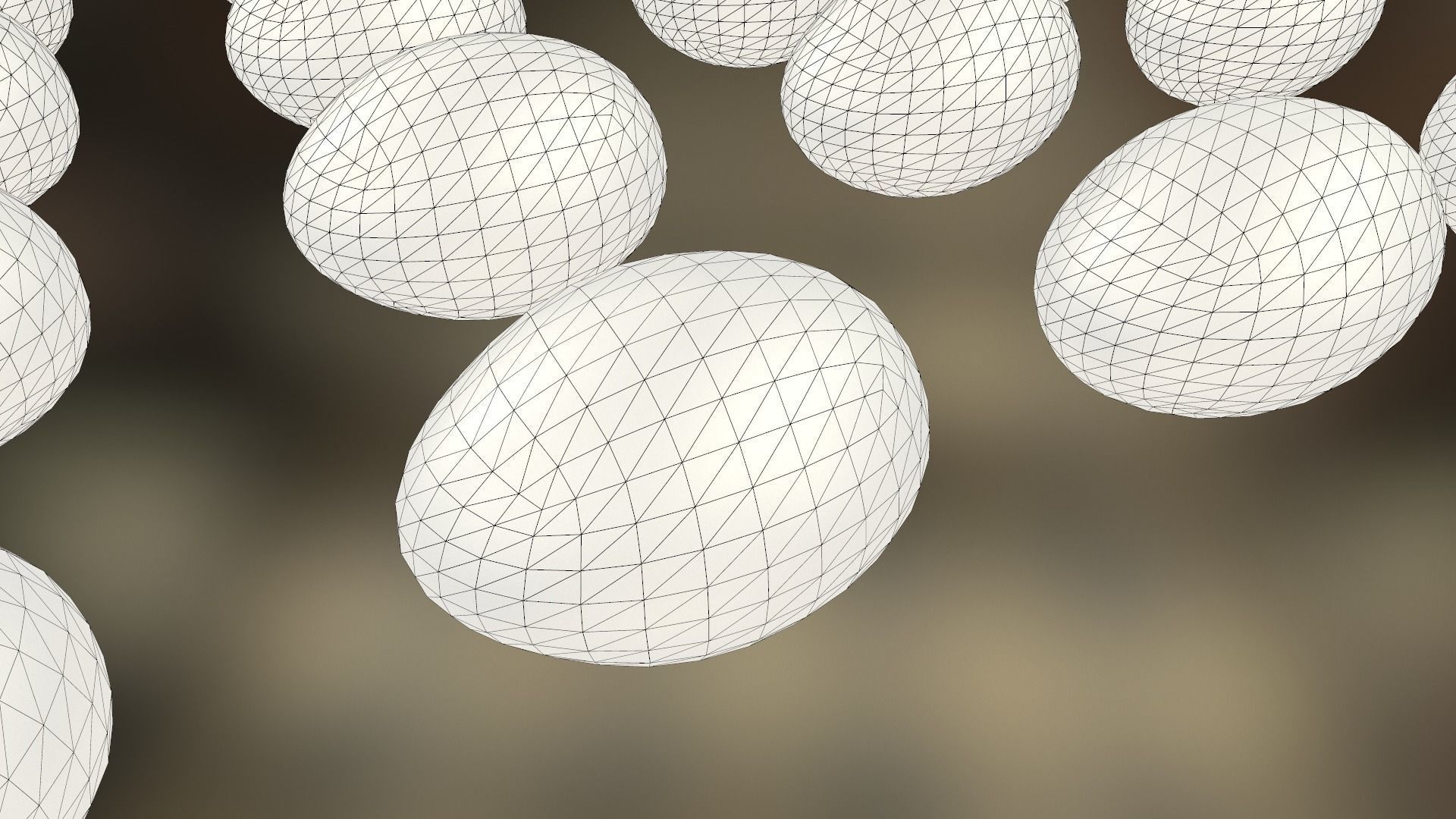 3D model 4 Sets Easter Eggs VR / AR / low-poly | CGTrader