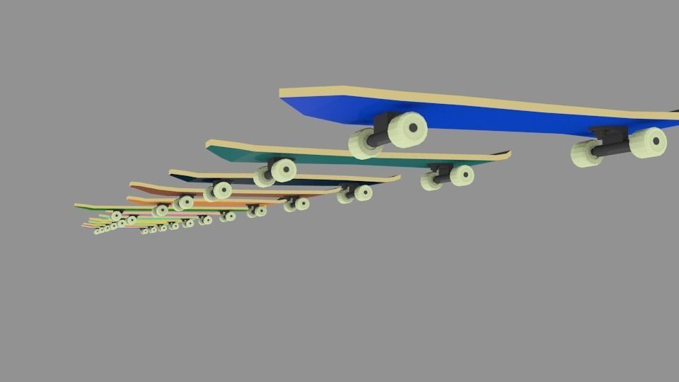 skateboard models free VR / AR / low-poly 3D model | CGTrader