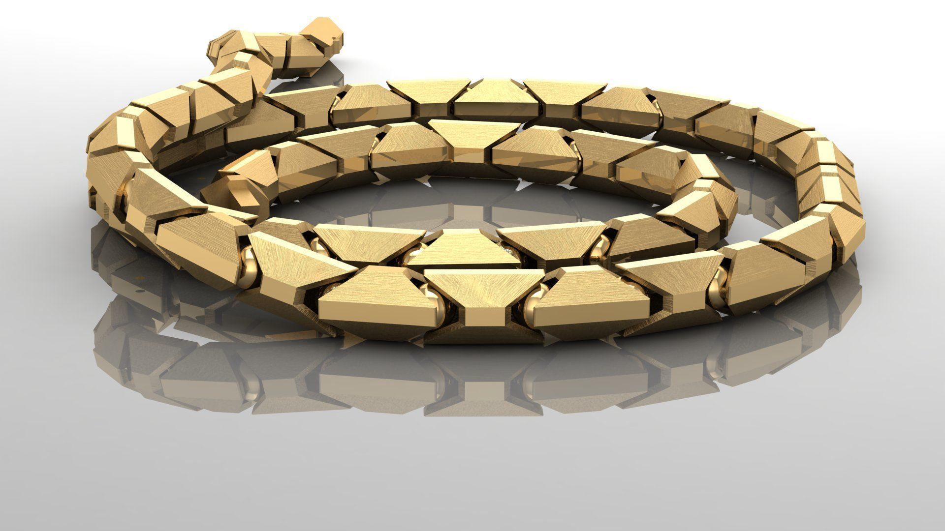 strong classic Chain 3D model 3D printable | CGTrader