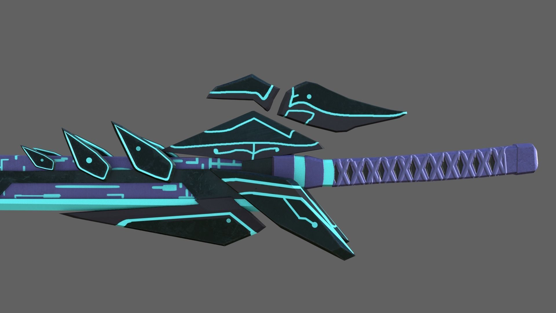 3D model Futuristic SciFi Sword PACK - 4 Swords with Distinct Designs ...