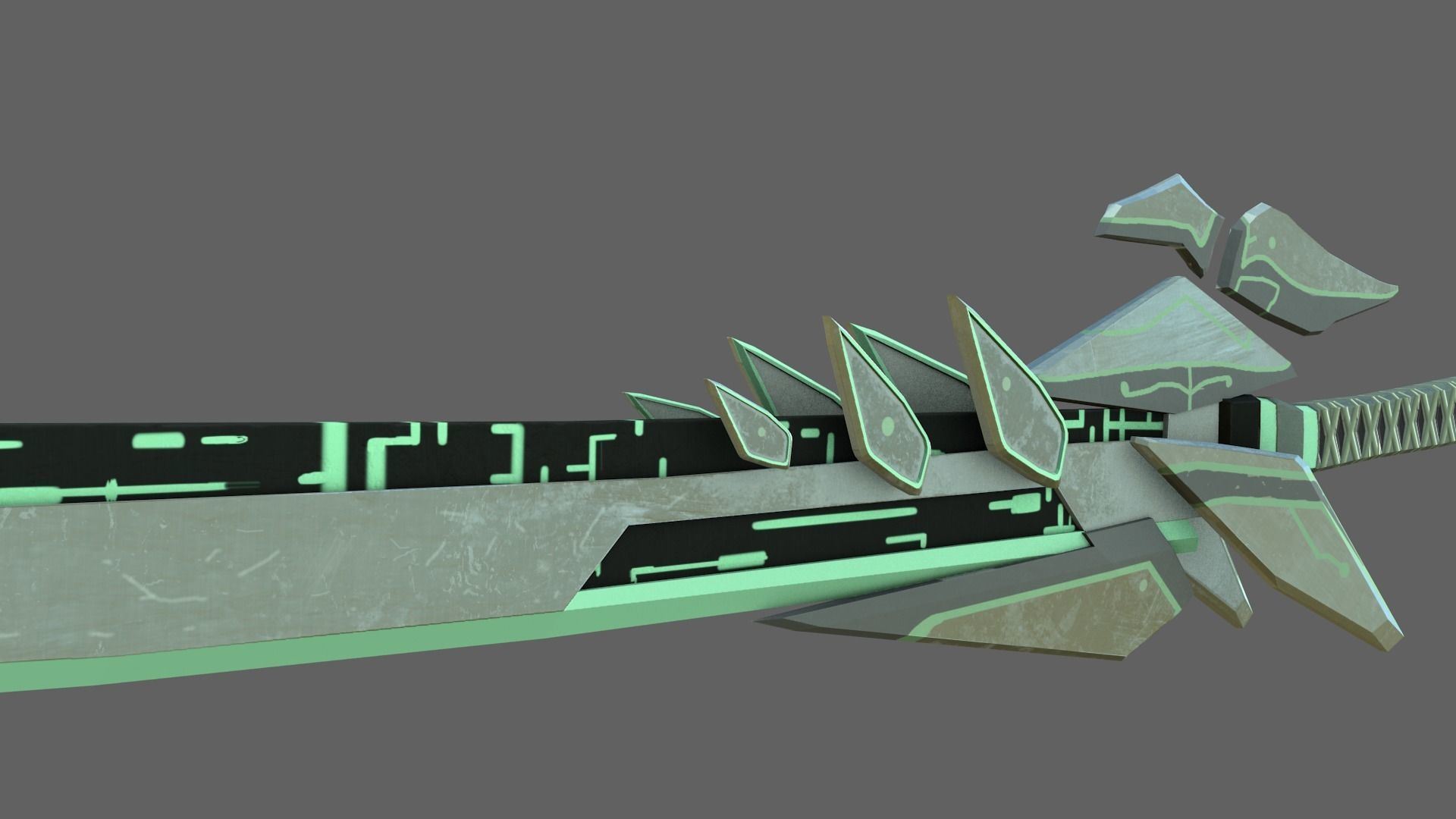 3D model Futuristic SciFi Sword PACK - 4 Swords with Distinct Designs ...