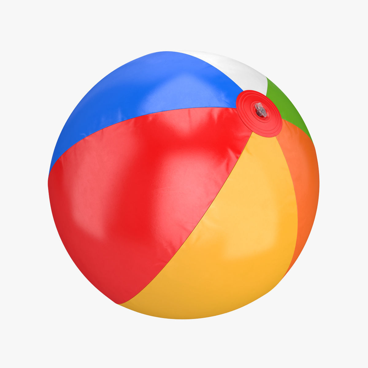 striped 3D model Beach ball | CGTrader