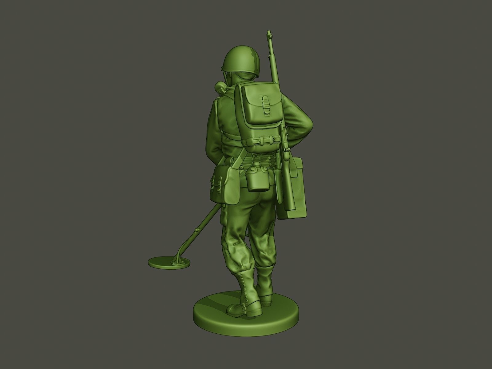 American engineer soldier ww2 Analyzing A9 3D model 3D printable | CGTrader