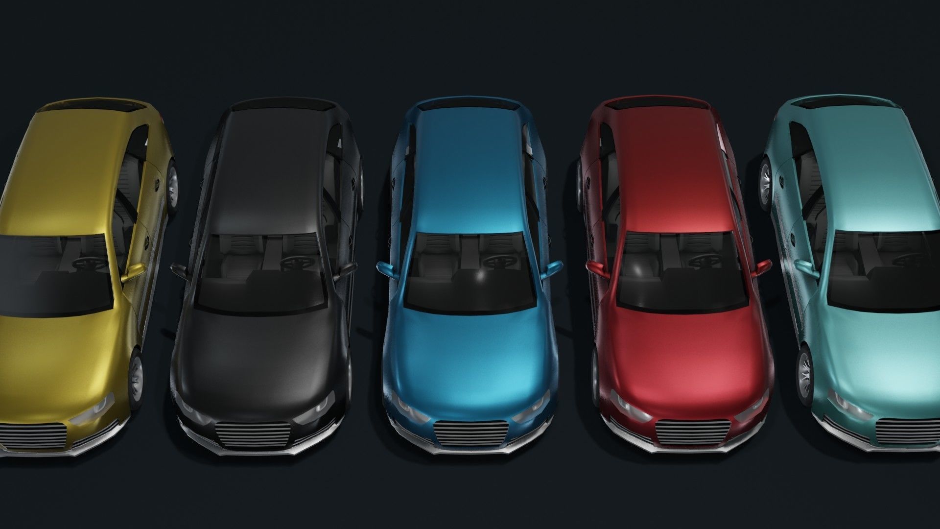 3D model Generic Station Wagon Car With Interior Lowpoly 3D Model VR ...