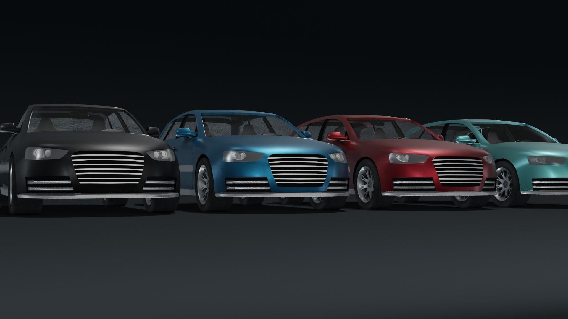 3D model Generic Station Wagon Car With Interior Lowpoly 3D Model VR ...