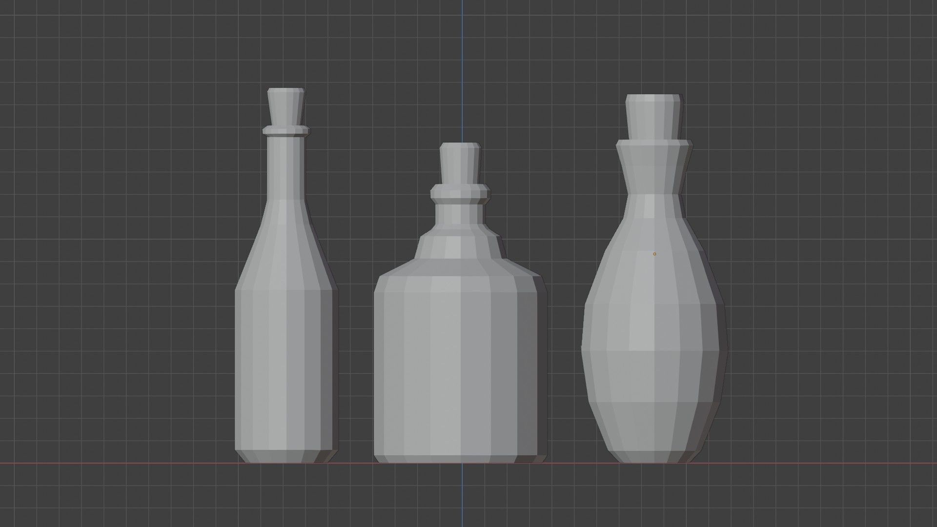 3D model Low poly potion bottle 4 VR / AR / low-poly | CGTrader