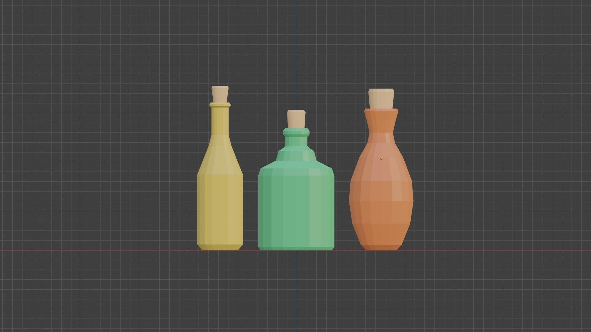 3D model Low poly potion bottle 4 VR / AR / low-poly | CGTrader