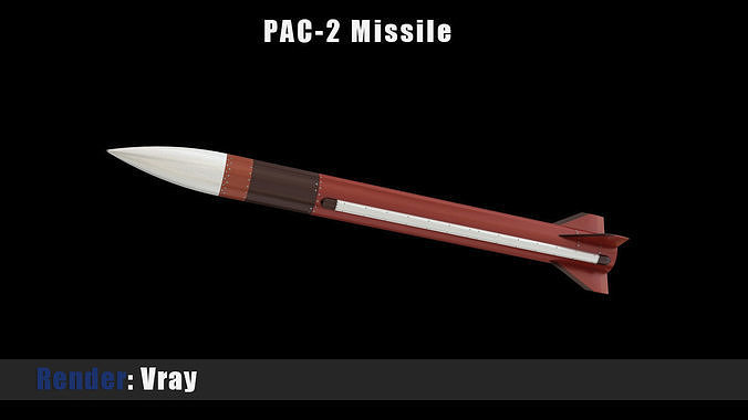 PAC-2 Missile 3D model | CGTrader