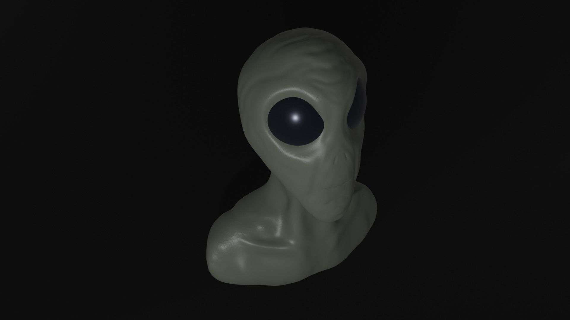 Alien Bust 3D model | CGTrader