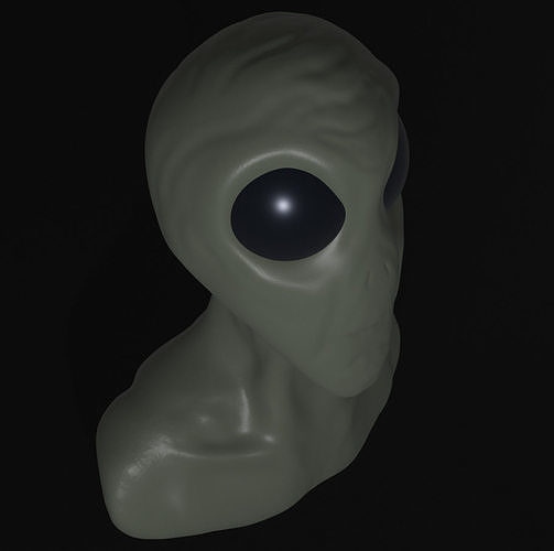 Alien Bust 3D model | CGTrader