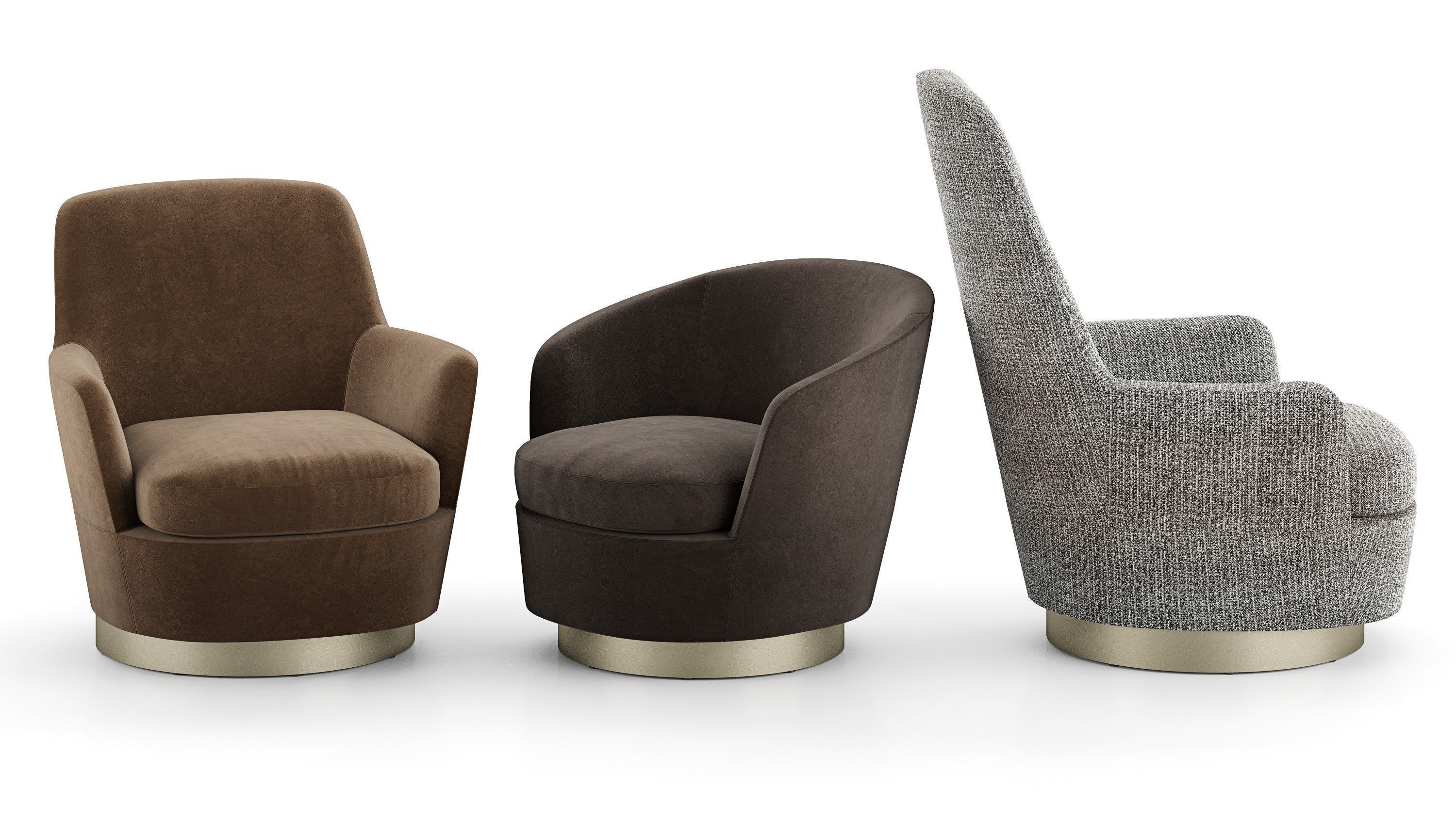 Minotti Jacques Armchairs 3D model | CGTrader