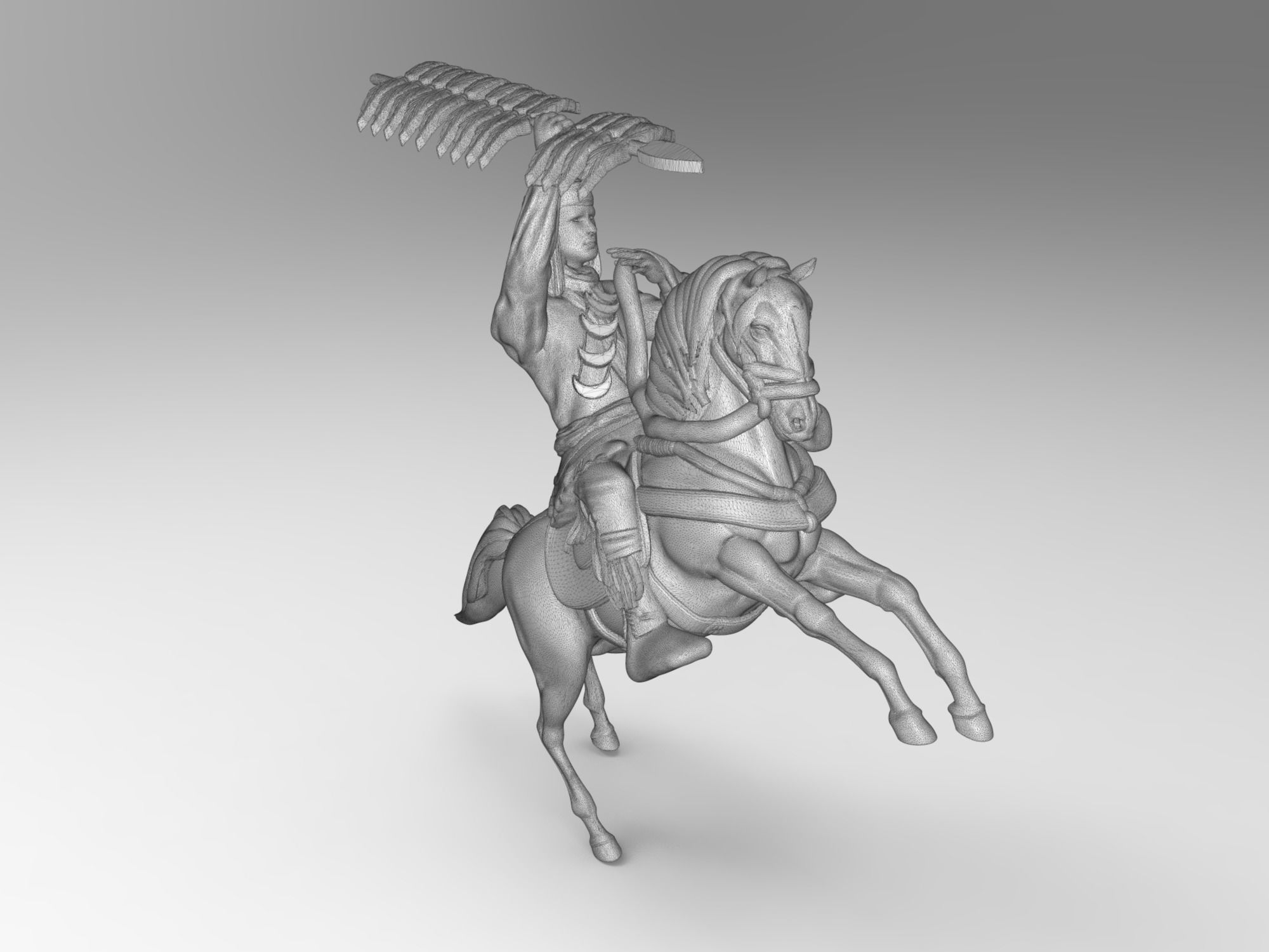Chief Osceola FSU Mascot 3D model 3D printable | CGTrader
