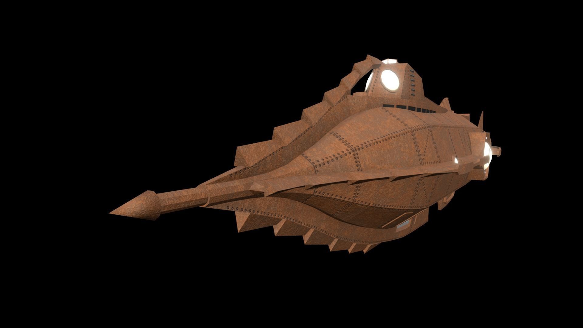 Nautilus submarine 3D model animated | CGTrader