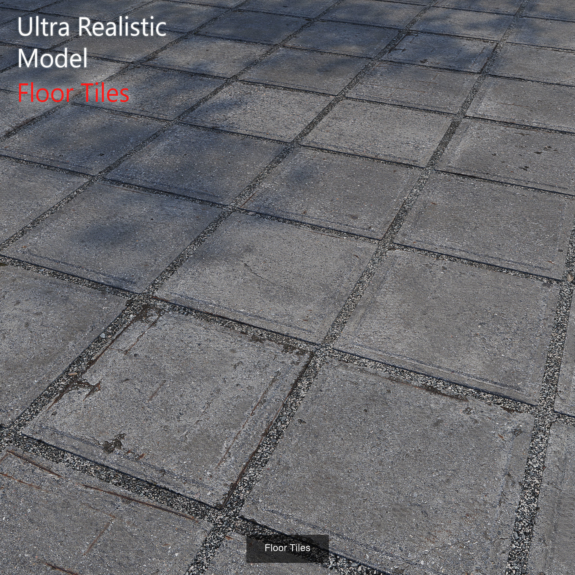 3D Model Collection Ultra realistic Pack Floor Tiles VR / AR / low-poly ...