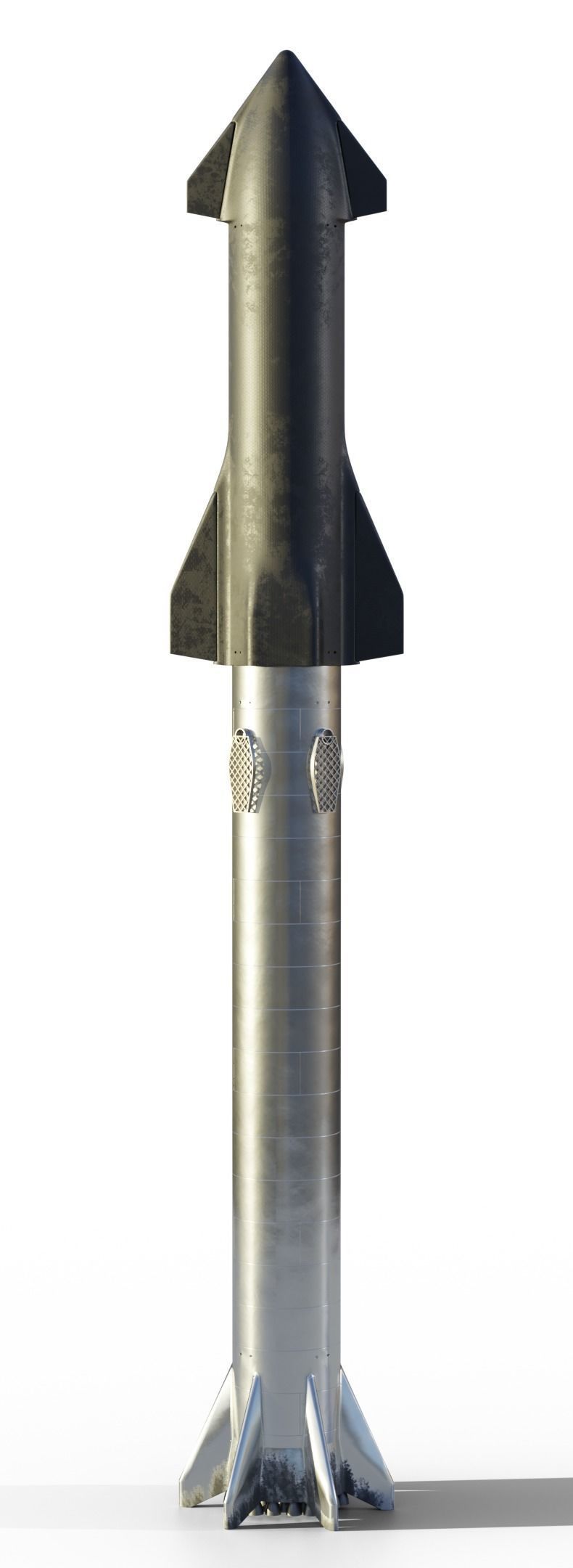 Starship and Super Heavy booster SpaceX 3D model | CGTrader