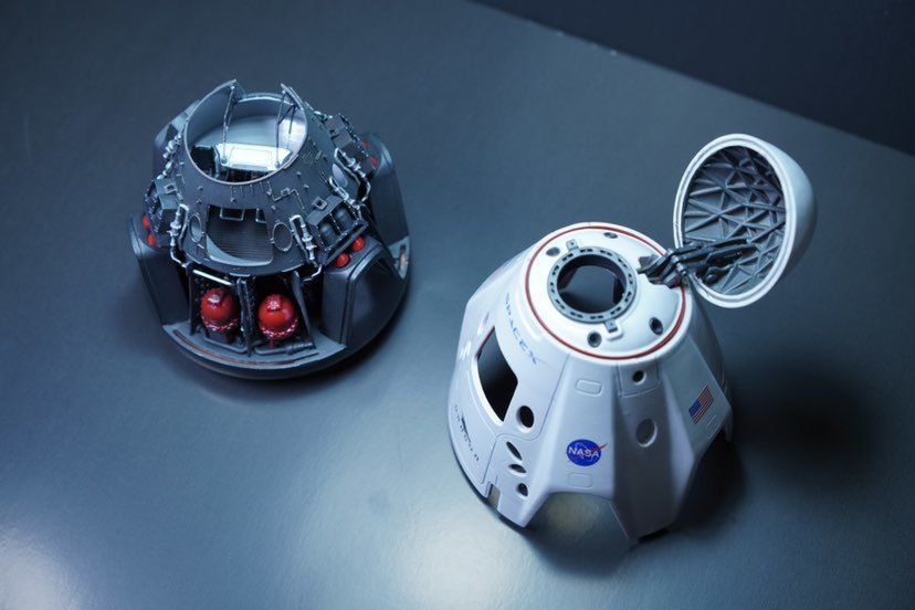 SpaceX Crew Dragon Capsule 3D print model 3D model 3D printable | CGTrader