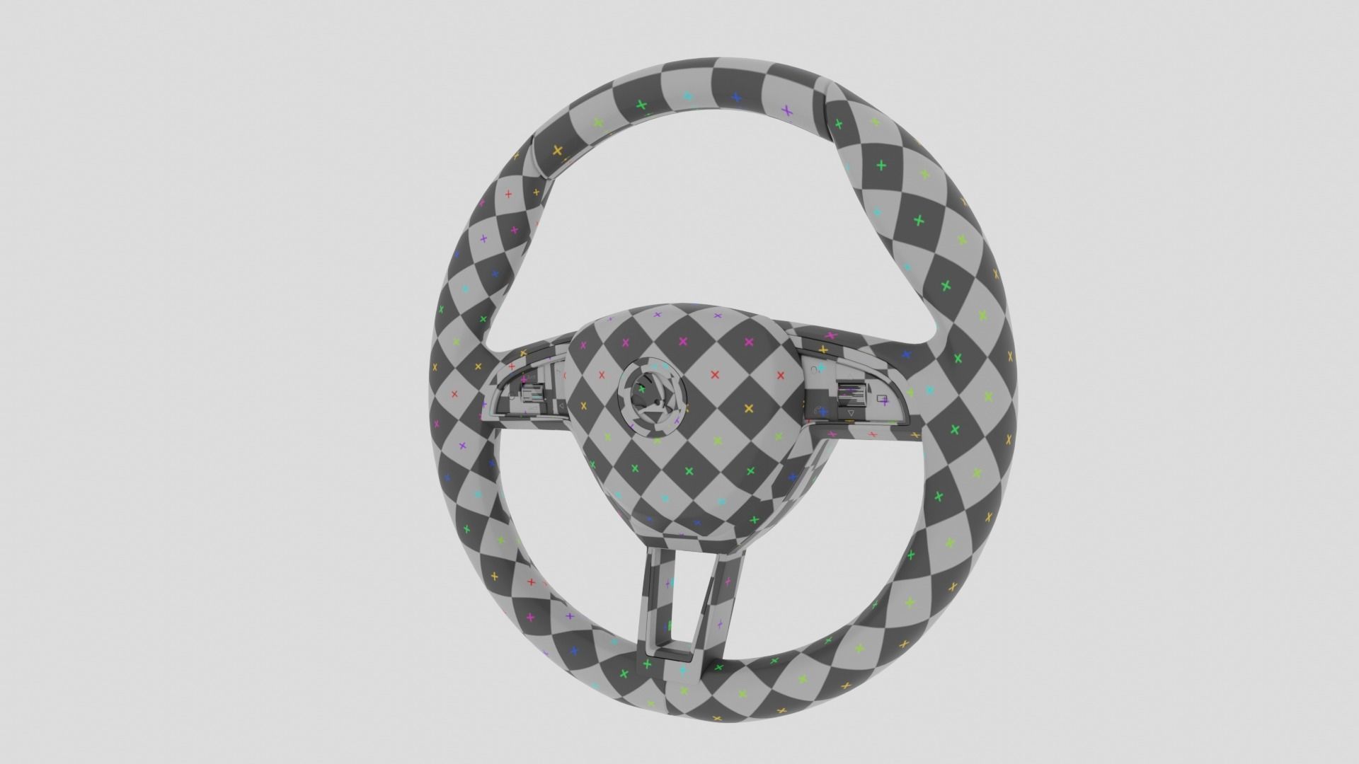 Skoda Steering Wheel 3D model | CGTrader