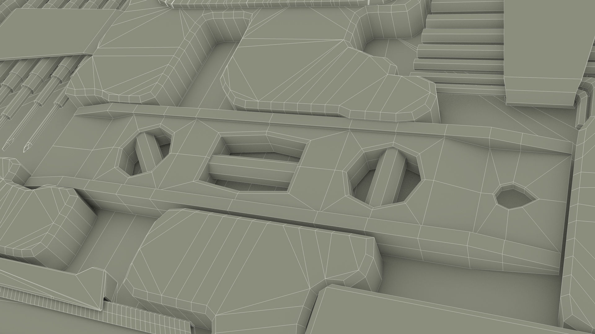 Low Poly Toolkit tool kit 3D model | CGTrader