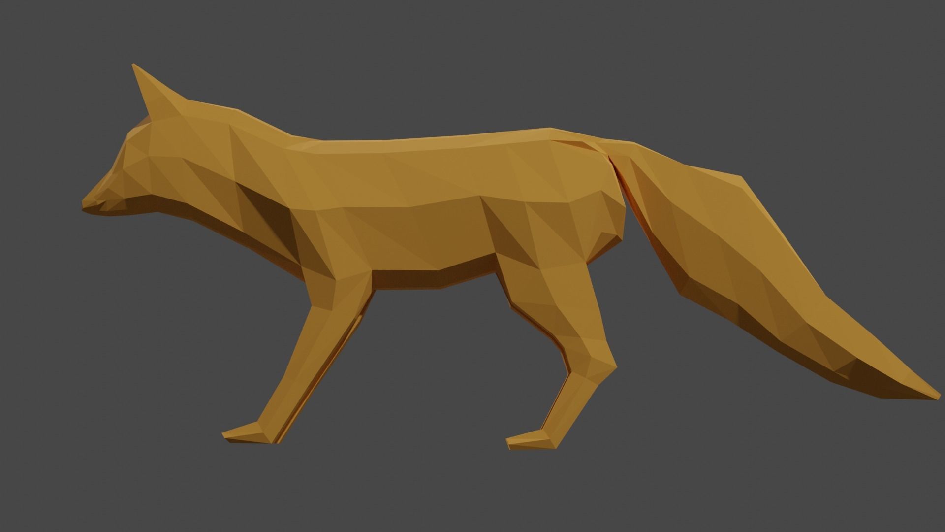 Low poly fox free 3D model | CGTrader