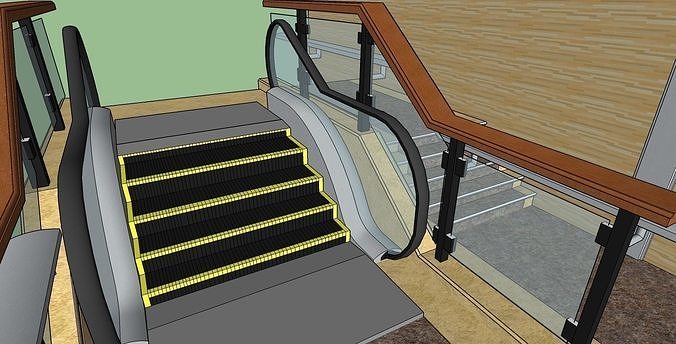 World Shortest Escalator free 3D model | CGTrader
