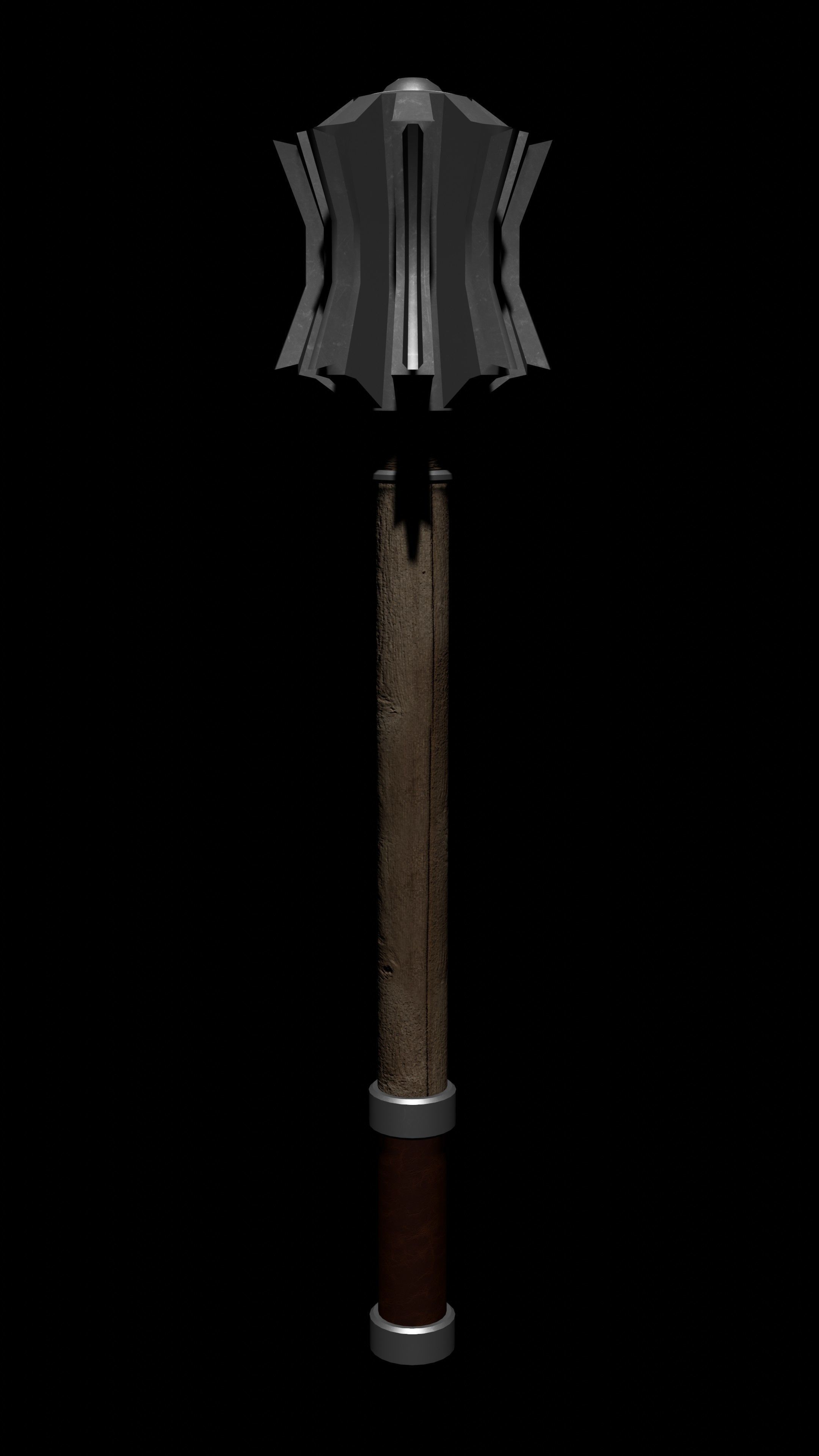3D model Realistic maces with textures - 5 different maces VR / AR ...