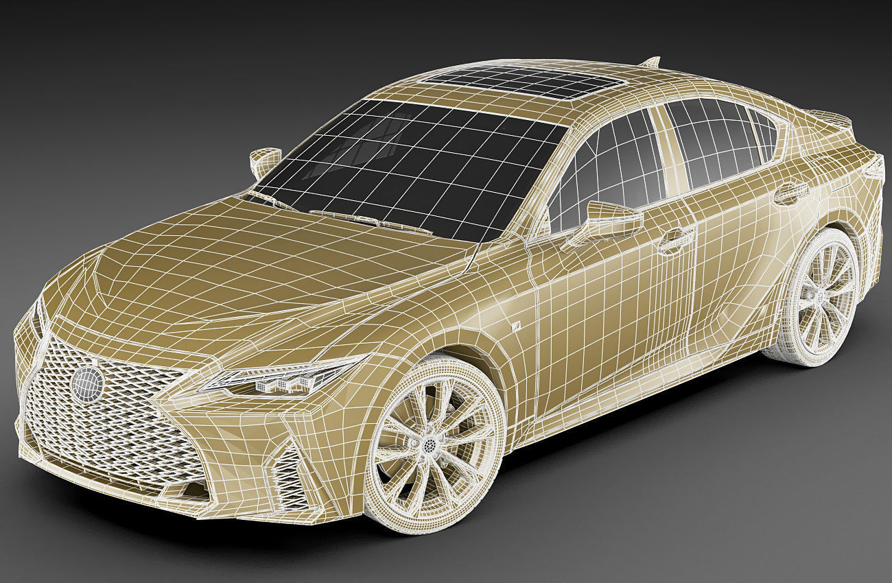 Lexus IS350 F-sport 2021 3D model | CGTrader