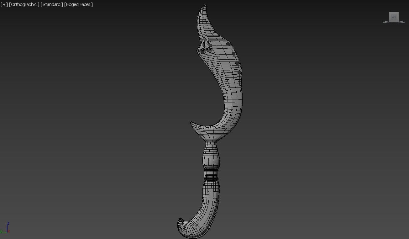 KUJANG Sundnese Traditional Weapon free VR / AR / low-poly 3D model ...