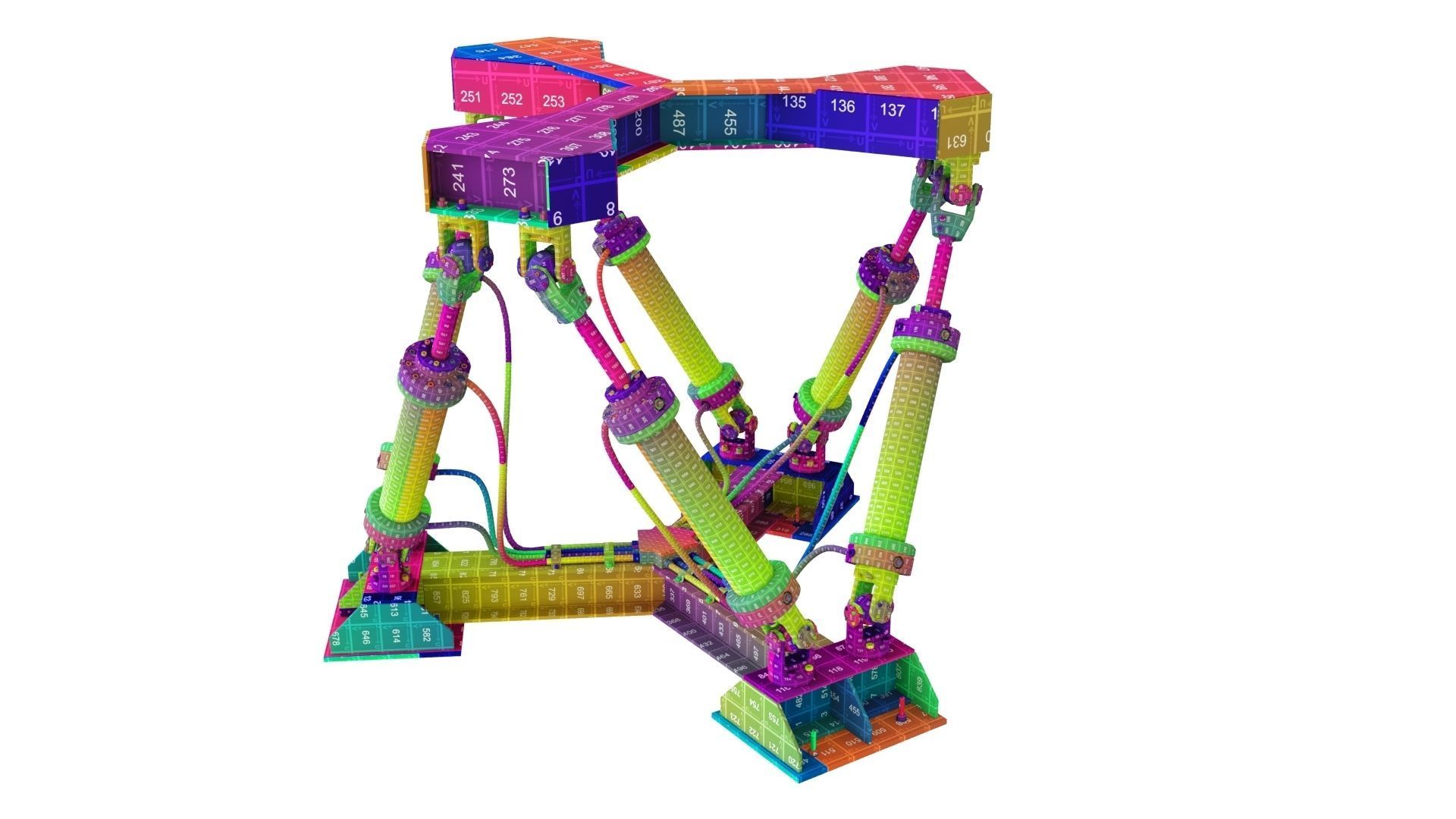 Hexapod Platform 3D model | CGTrader