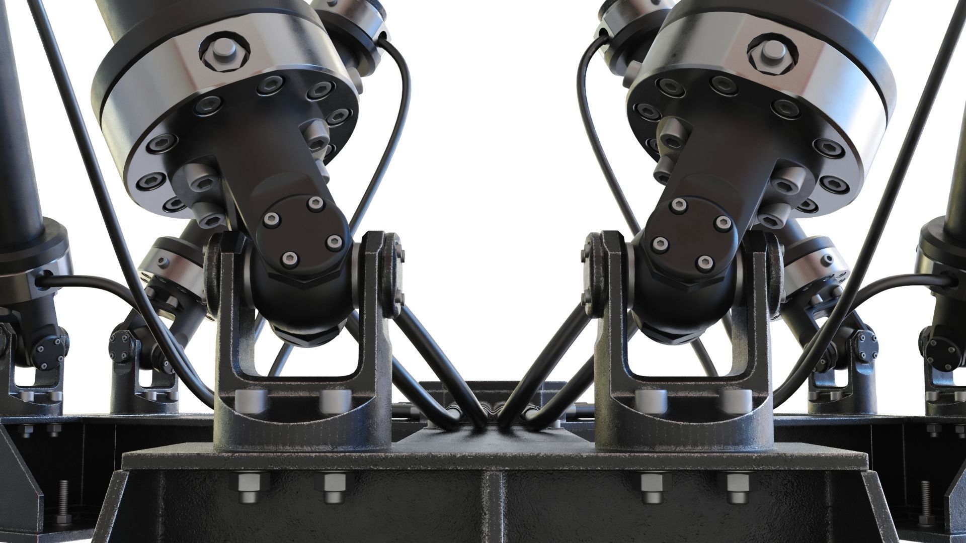 Hexapod Platform 3D model | CGTrader