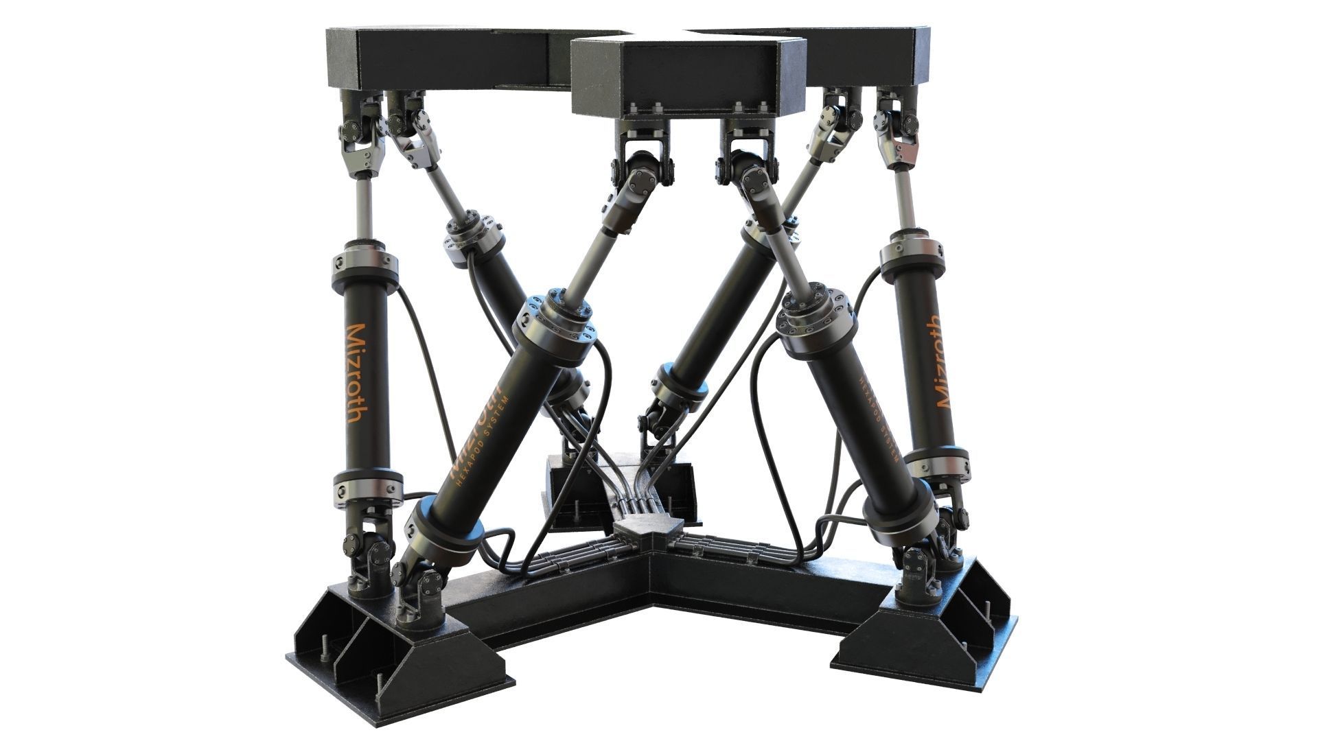 Hexapod Platform 3D model | CGTrader
