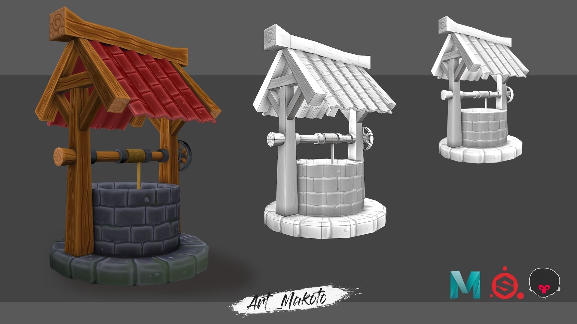 3D model Stylized Well VR / AR / low-poly | CGTrader