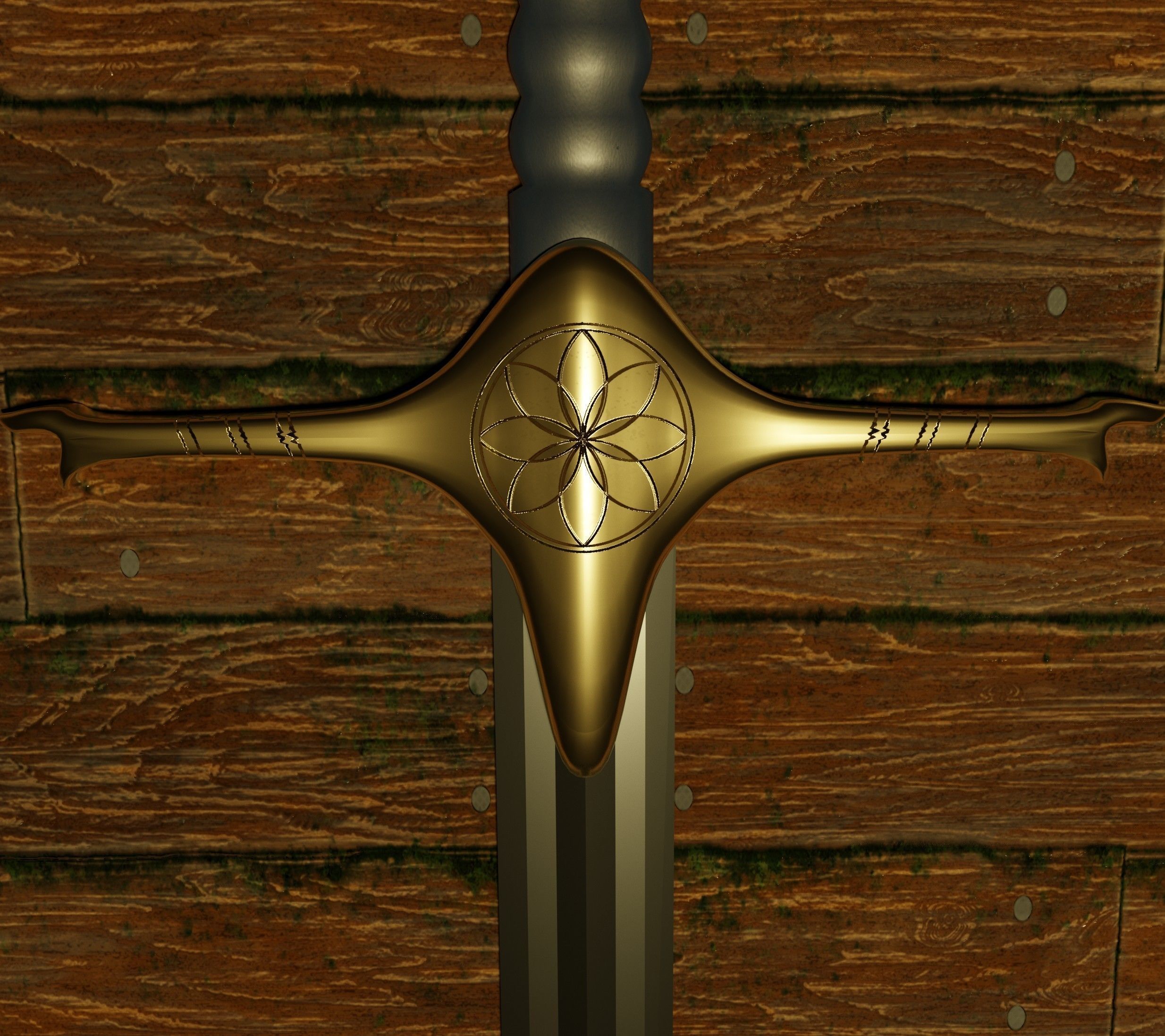 Middle eastern curved sword 3D model | CGTrader