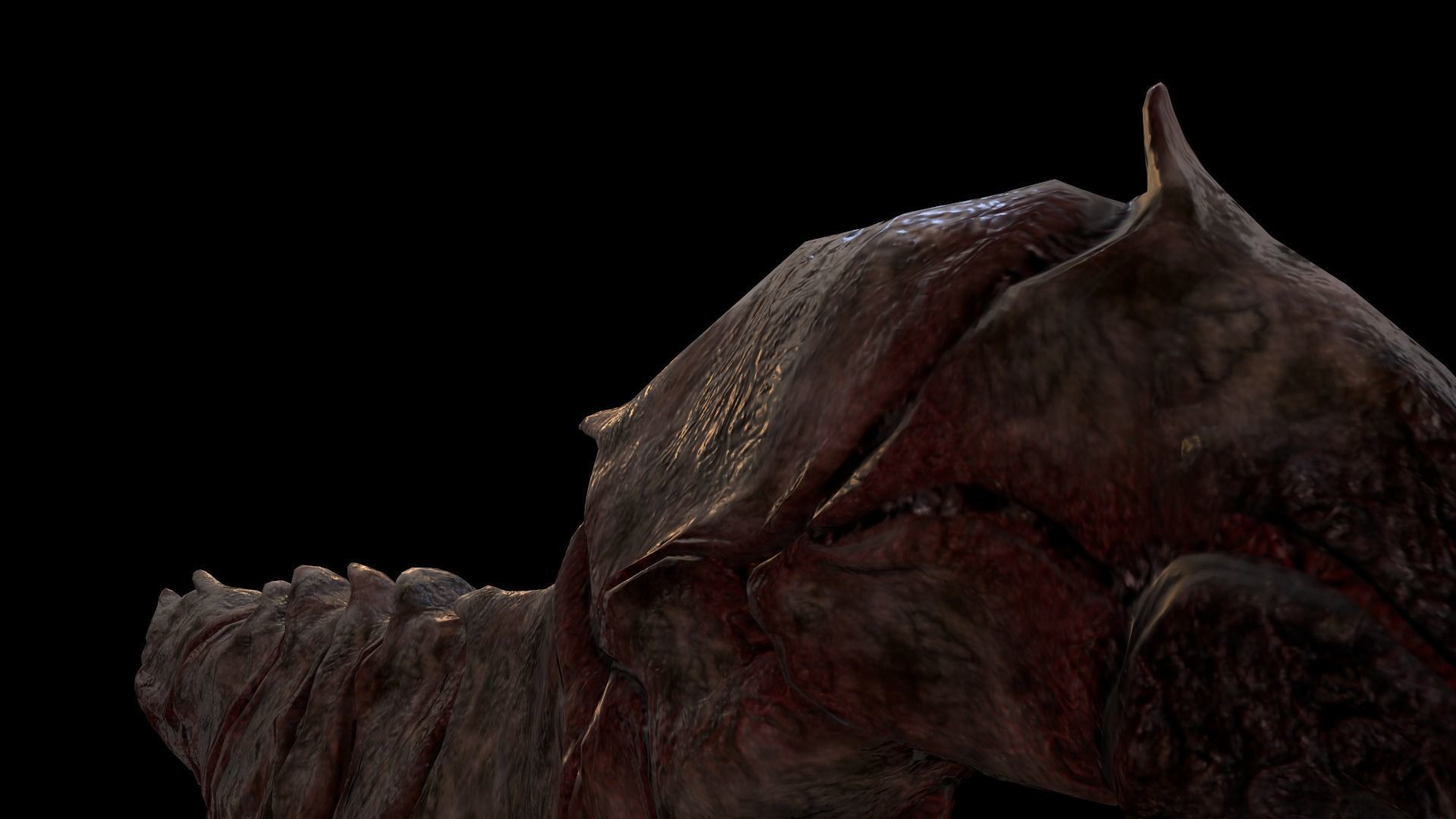 3D model Dhole - Lovecraft Worm Monster VR / AR / low-poly | CGTrader