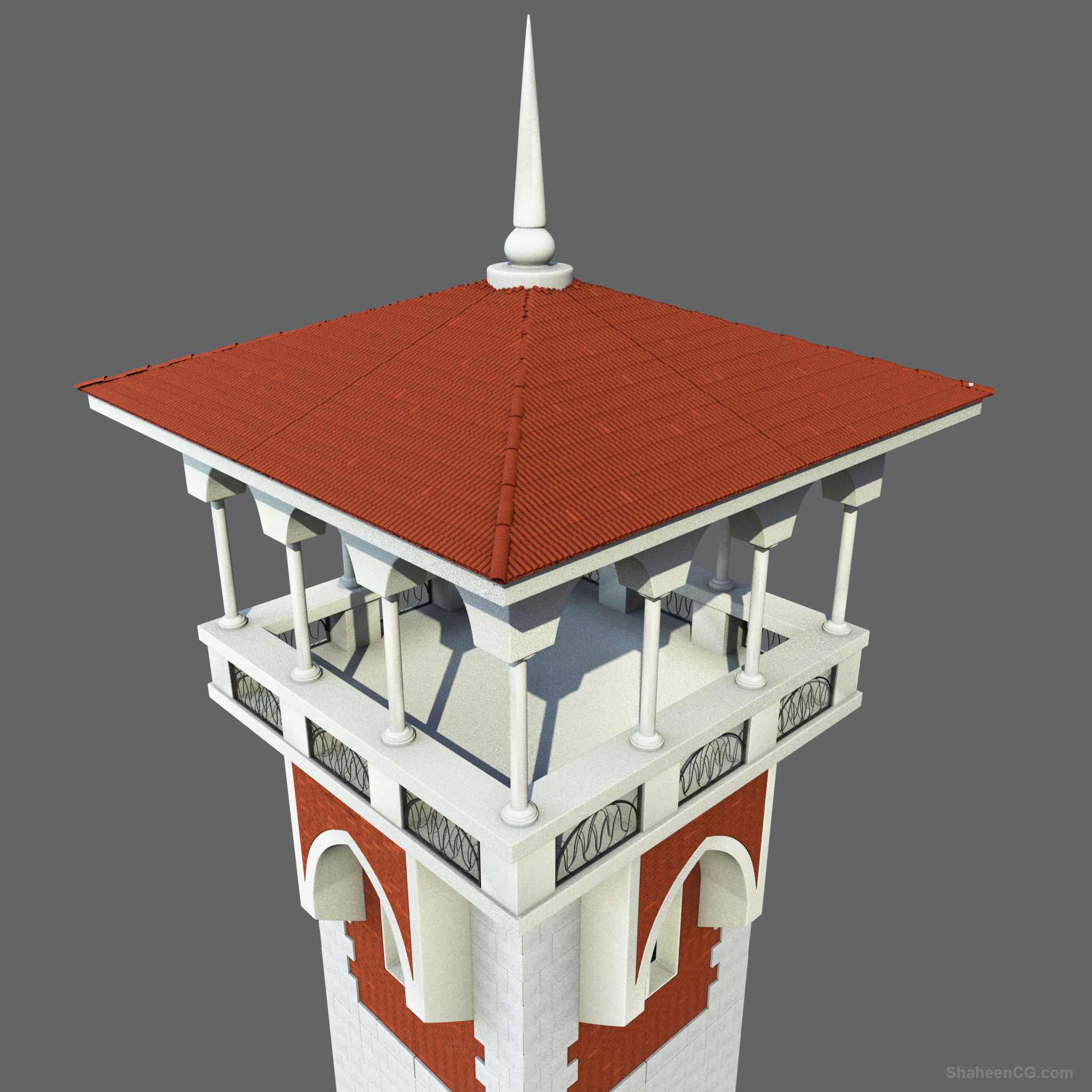 architecture Tower 3D model | CGTrader
