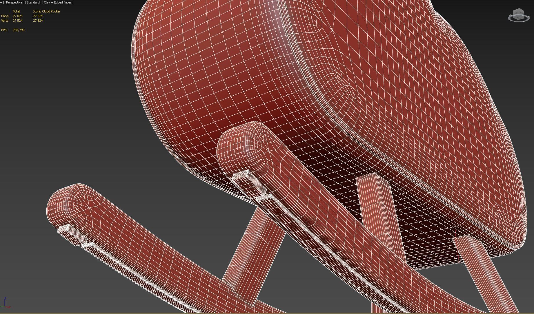 Iconic Cloud Rocker 3D model | CGTrader