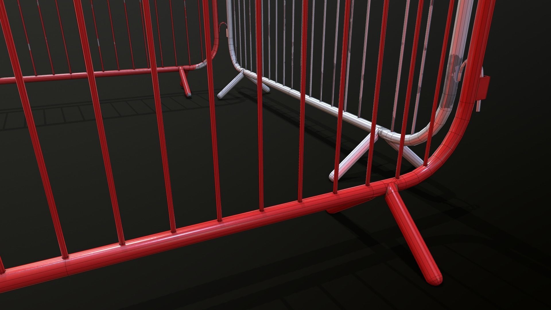 3D model Crowd Control Barrier Game-ready VR / AR / low-poly | CGTrader