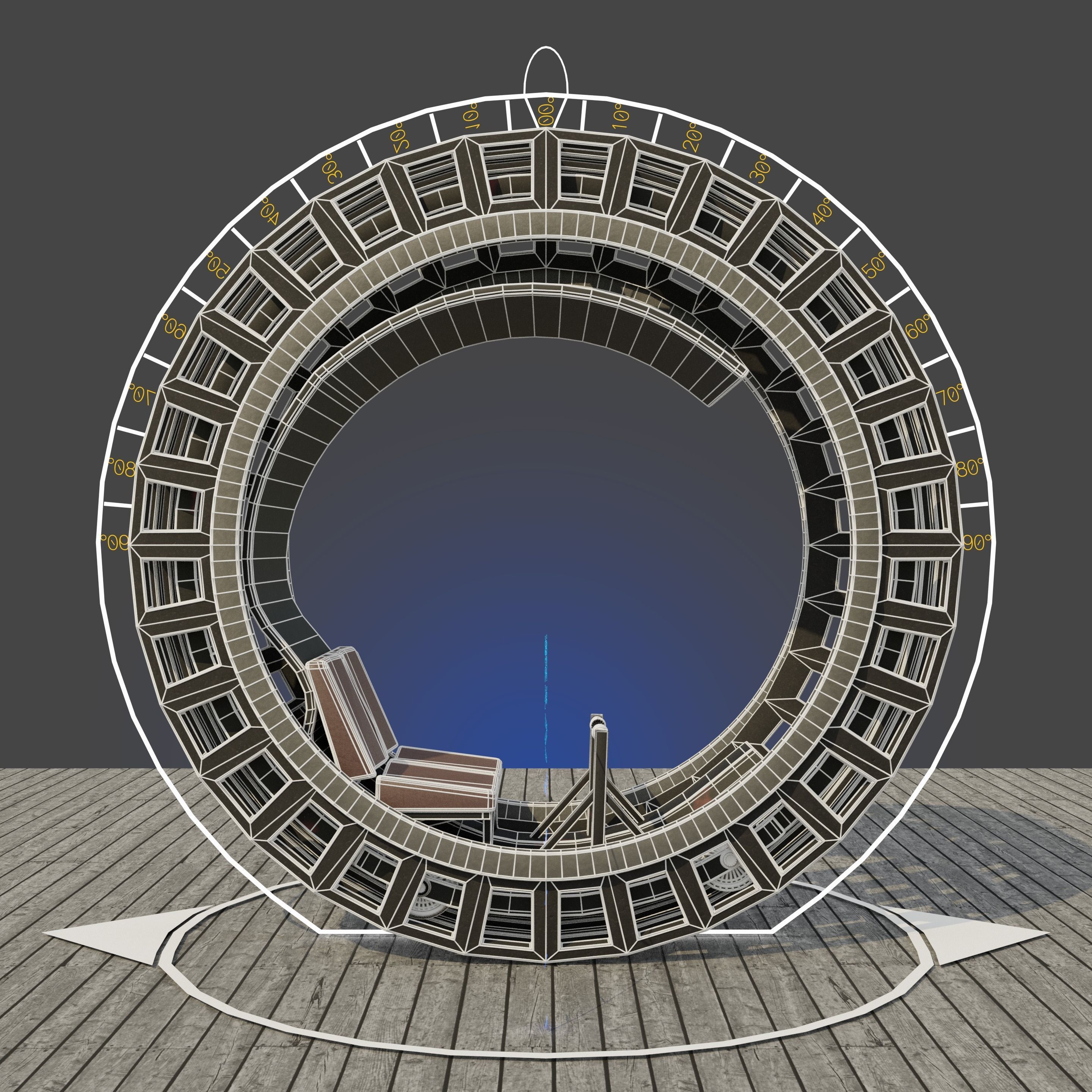 3D model Dynasphere Monowheel VR / AR / low-poly | CGTrader