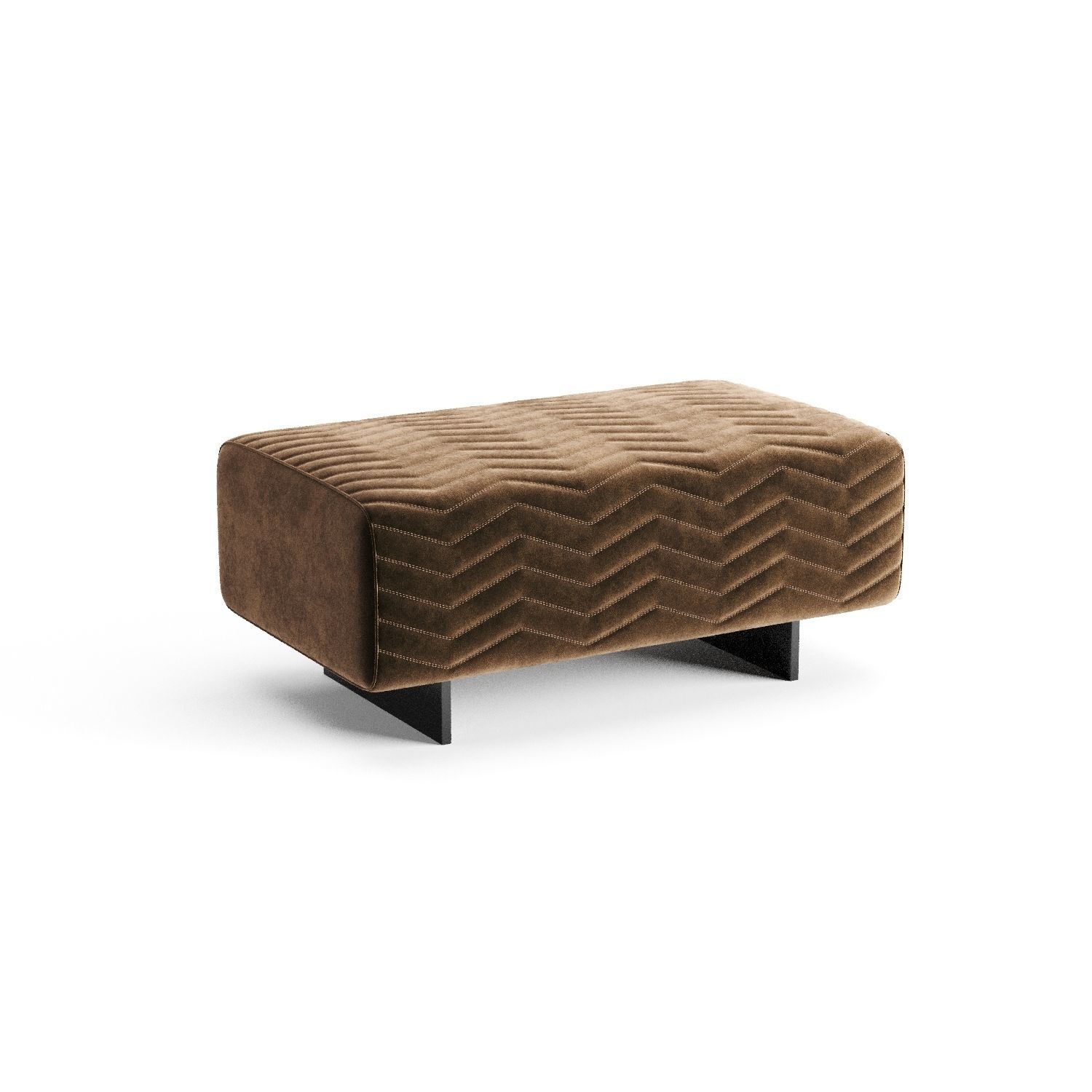 Minotti Quincy Chevron Benches 3D model | CGTrader