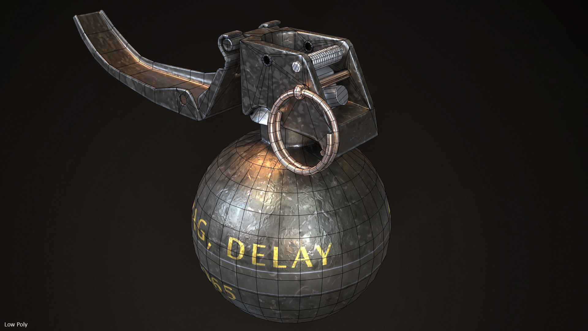 3D model Hand Grenade M67 VR / AR / low-poly | CGTrader