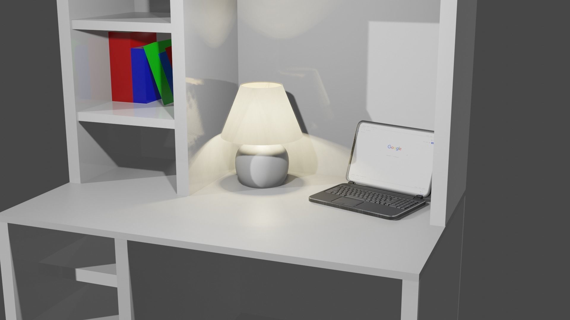 Personal Desk free 3D model | CGTrader
