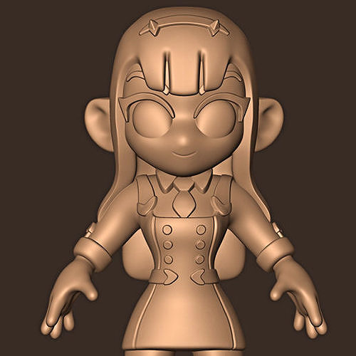 ZERO TWO CHIBI DARLING IN THE FRANXX 3D model 3D printable | CGTrader