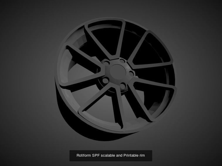 Rotiform scalable and Printable rims 3D Model Collection | CGTrader
