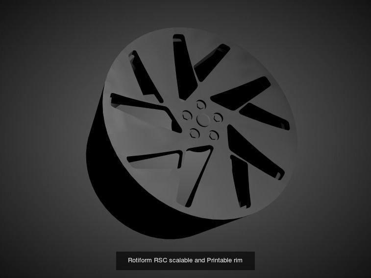 Rotiform scalable and Printable rims 3D Model Collection | CGTrader