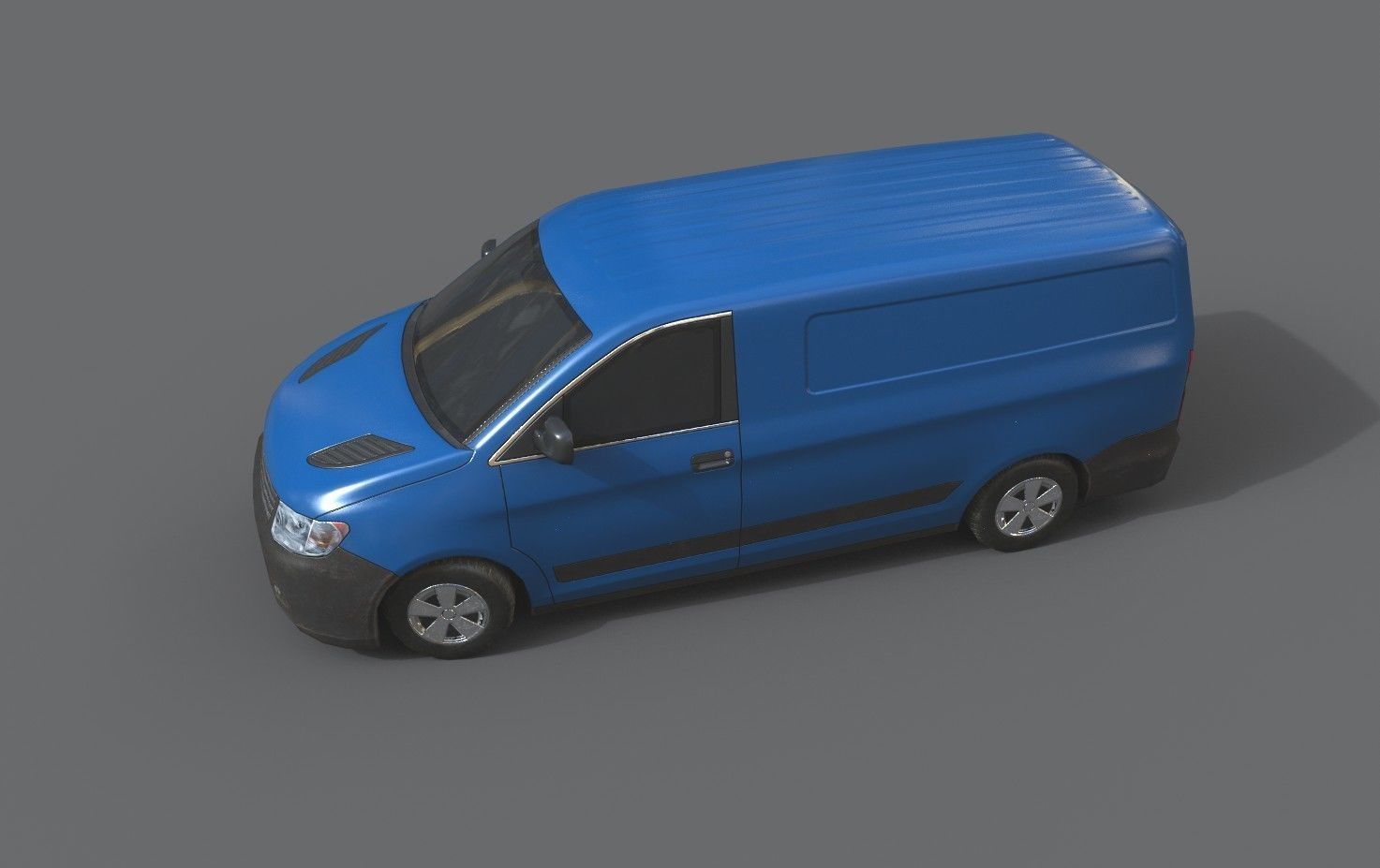 3D model Generic Minivan Blue VR / AR / low-poly | CGTrader