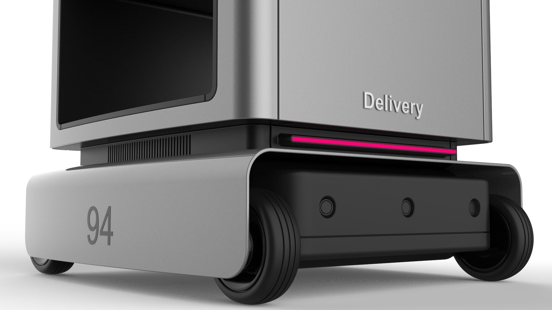 Generic Delivery Robot 01 3 Trays 3D model | CGTrader