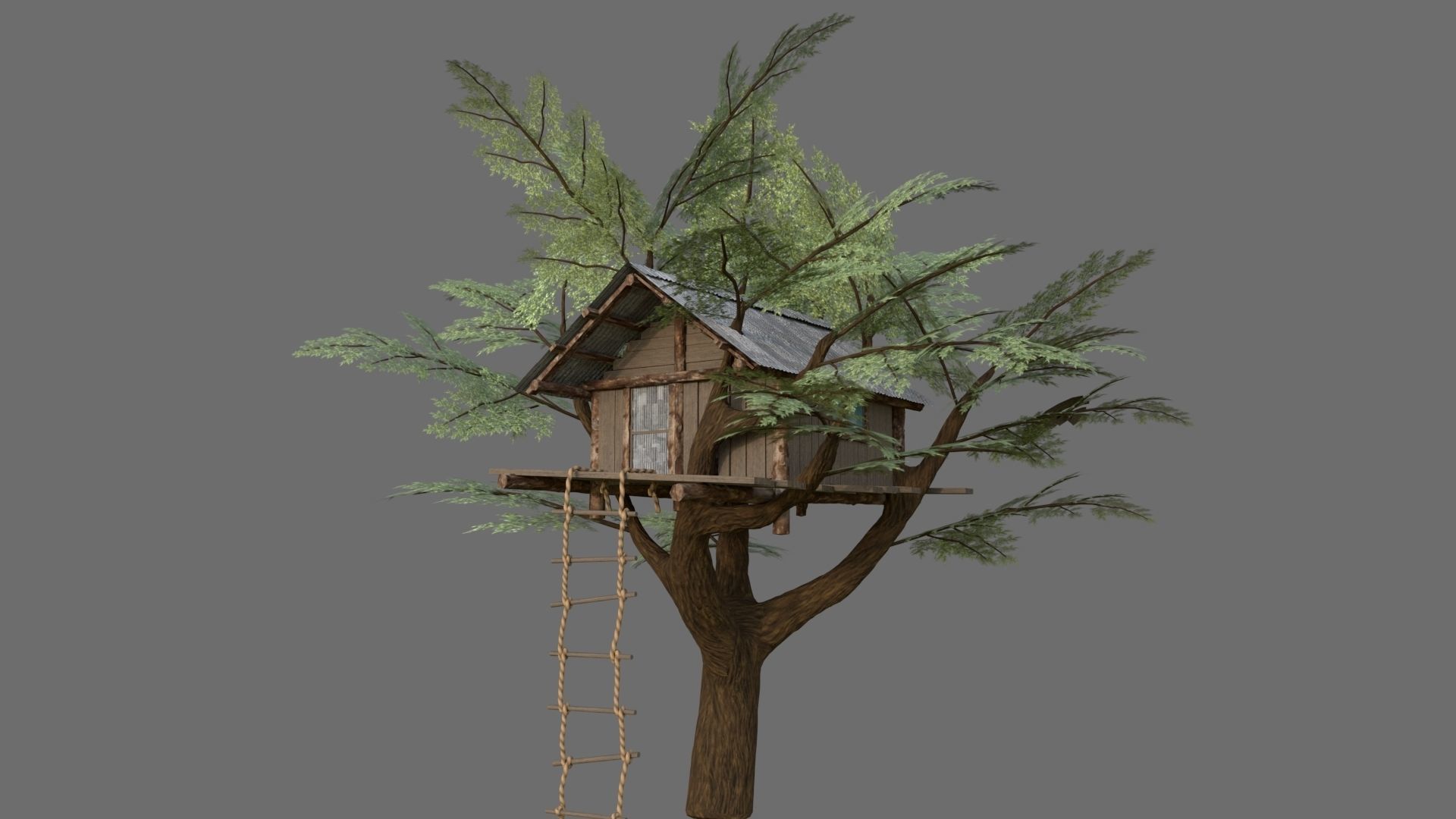 3D model Tree house VR / AR / low-poly | CGTrader