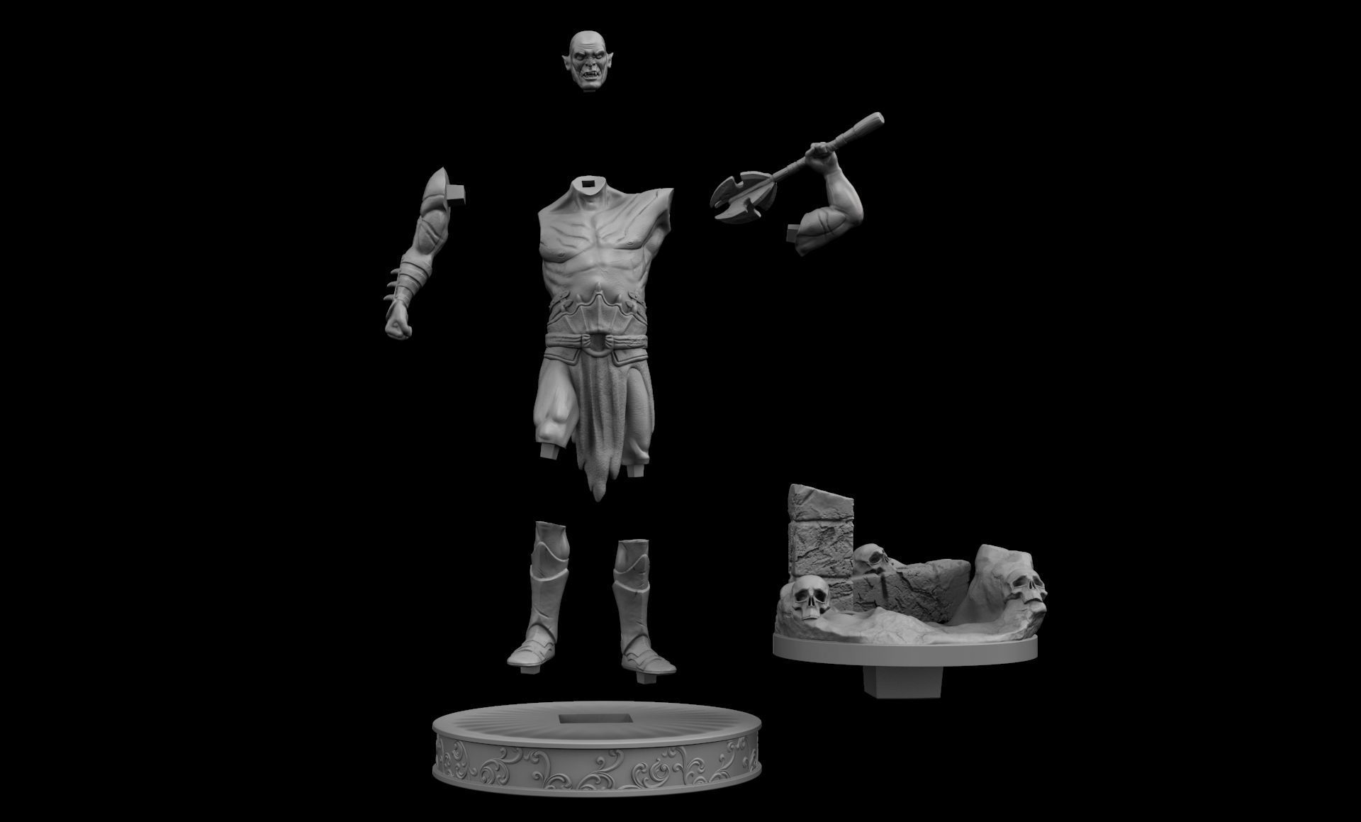 Azog The Defiler Fan Art 3D model 3D printable | CGTrader