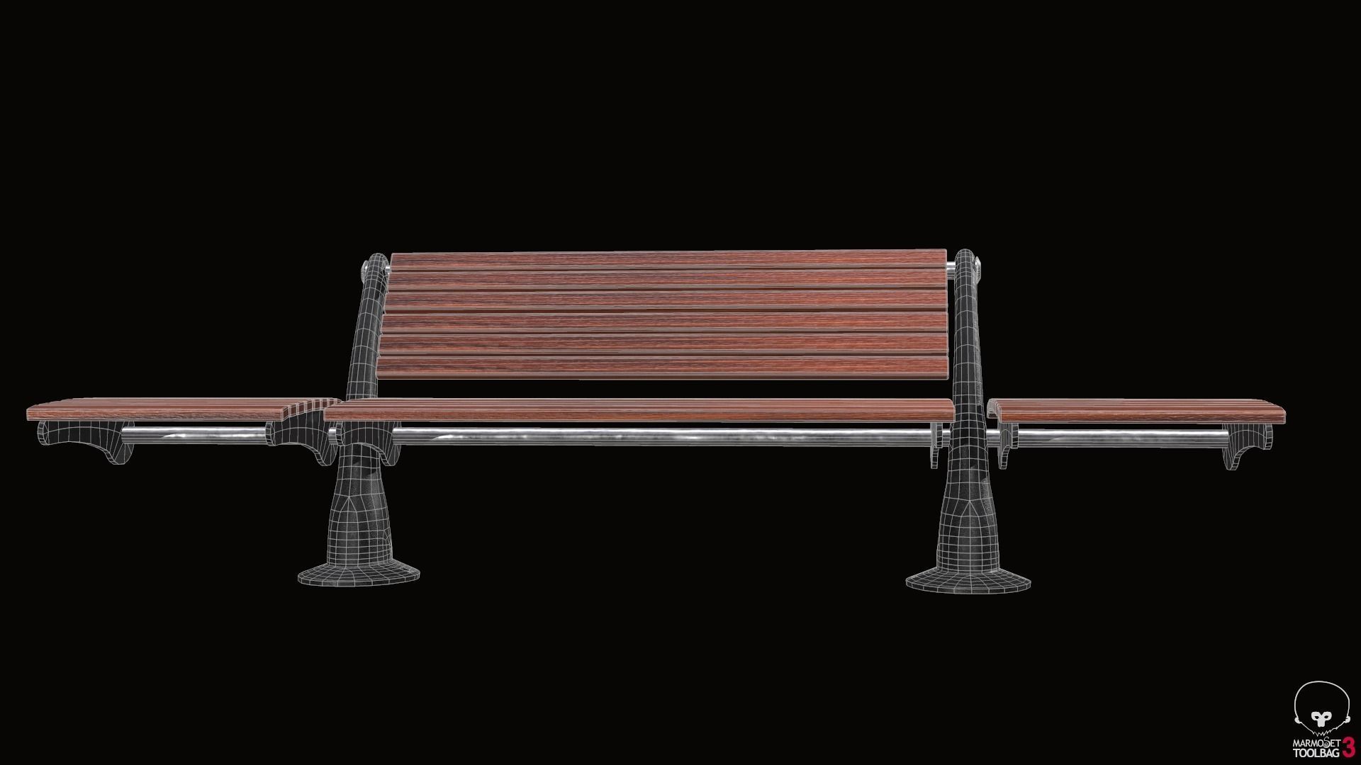 Bench free 3D model | CGTrader