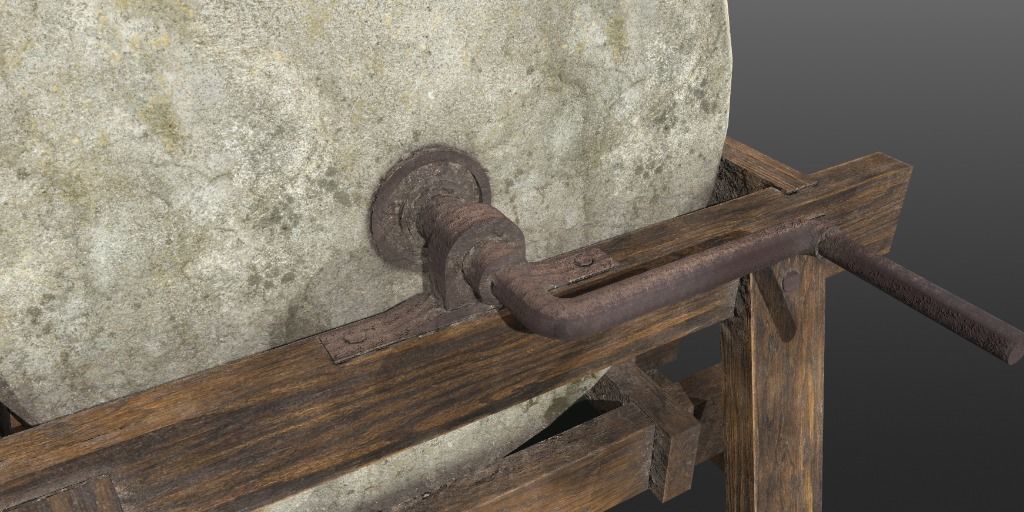 3D model Historical Grindstone VR / AR / low-poly | CGTrader